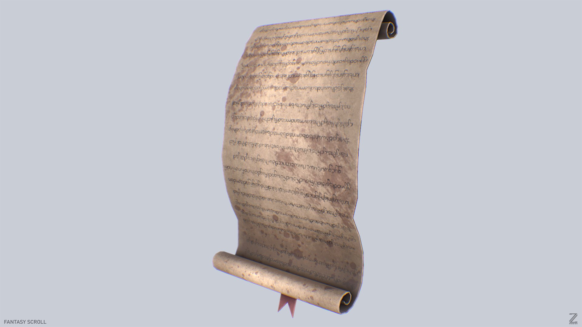 Fantasy Scroll 3D Model - TurboSquid 2223436