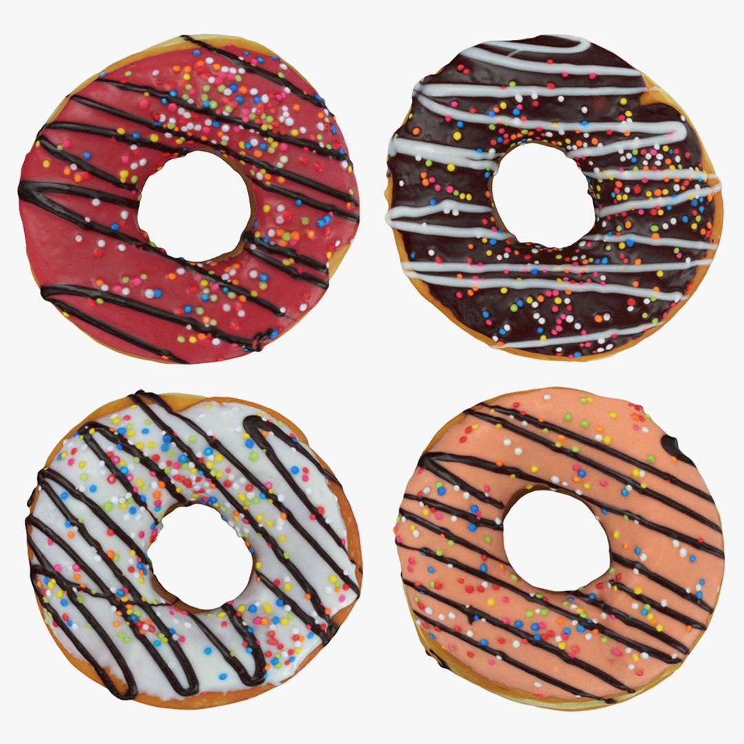 Donuts Collection Model - TurboSquid 2191113