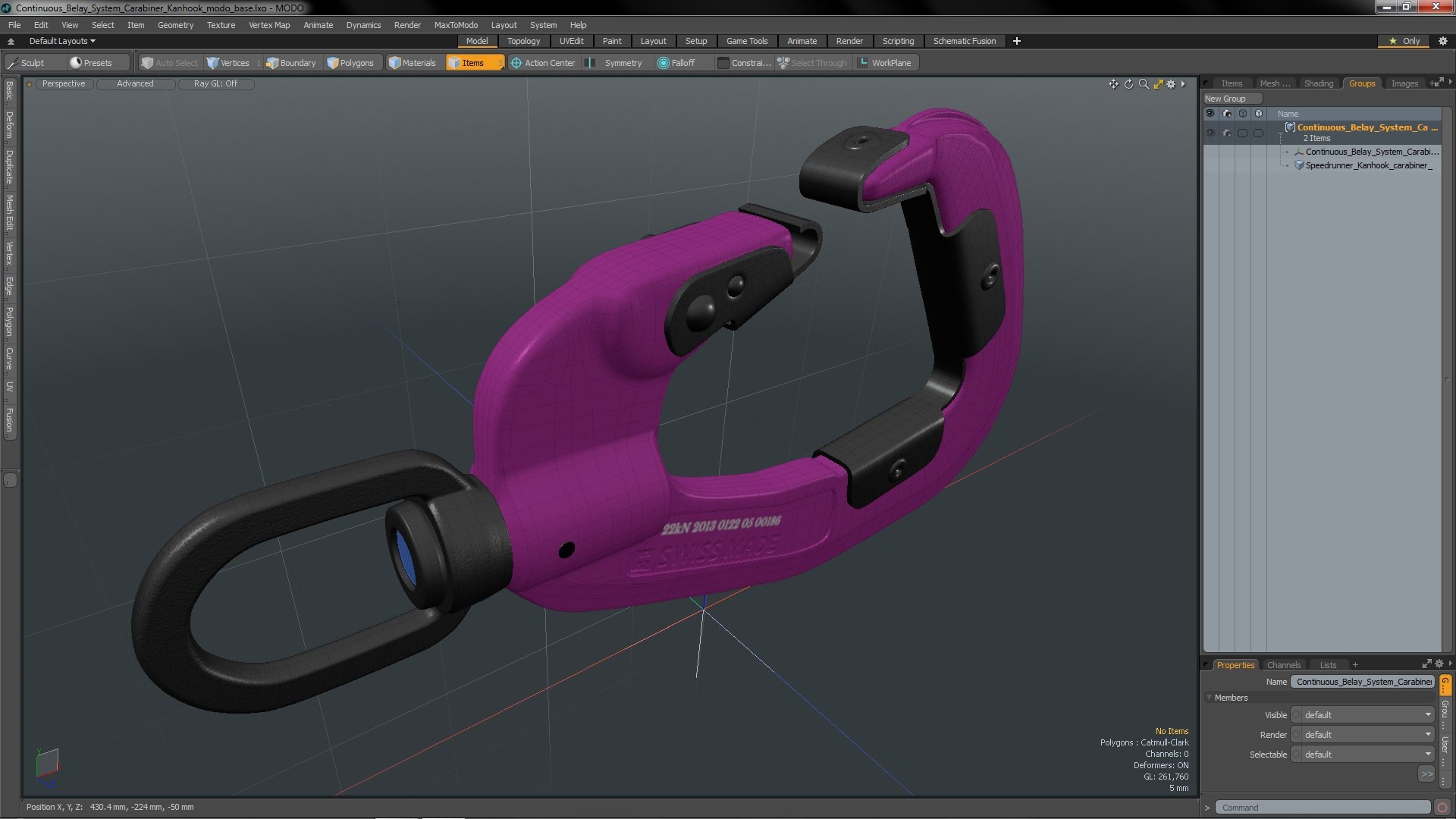 3D Model Continuous Belay System Carabiner Kanhook - TurboSquid 1961388