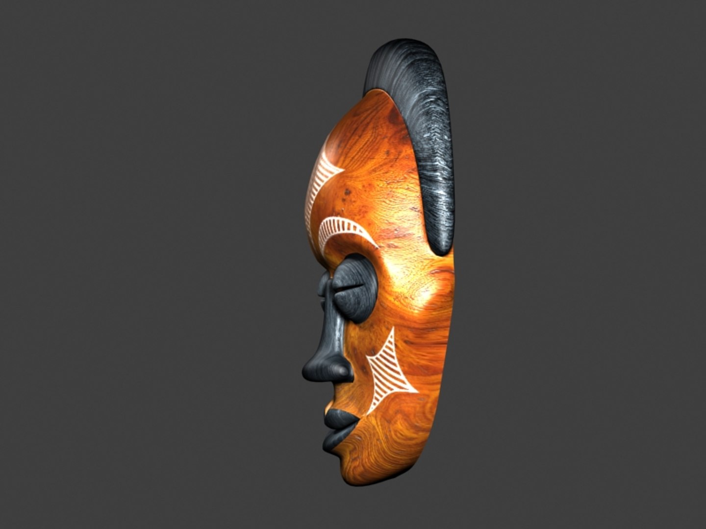 African Mask 3d Model