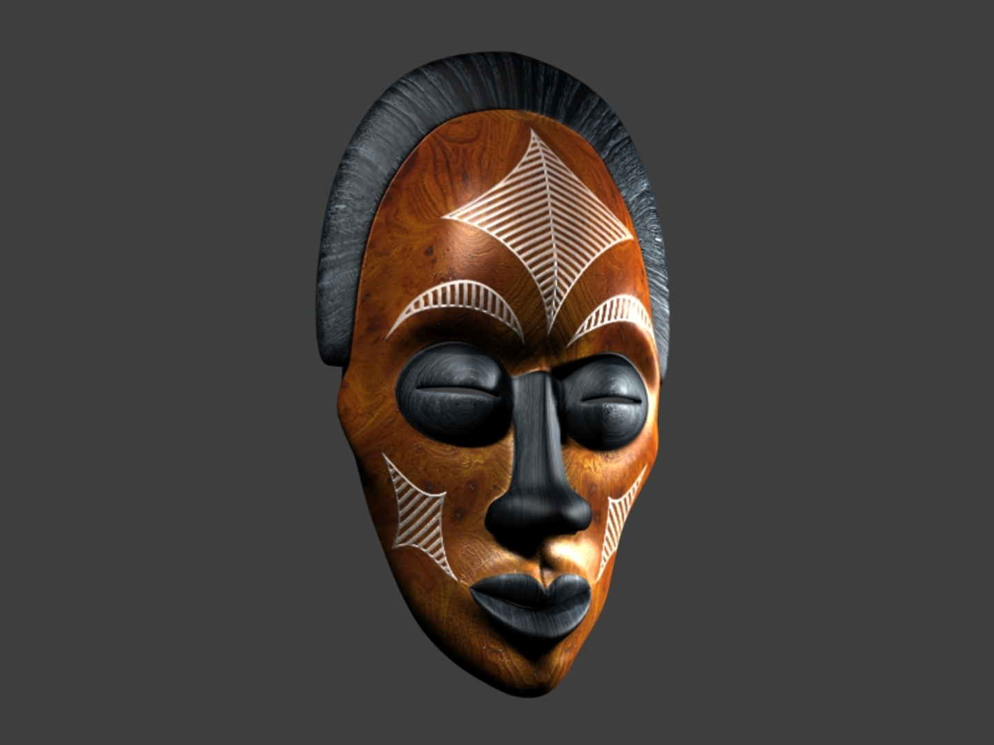african mask 3d model
