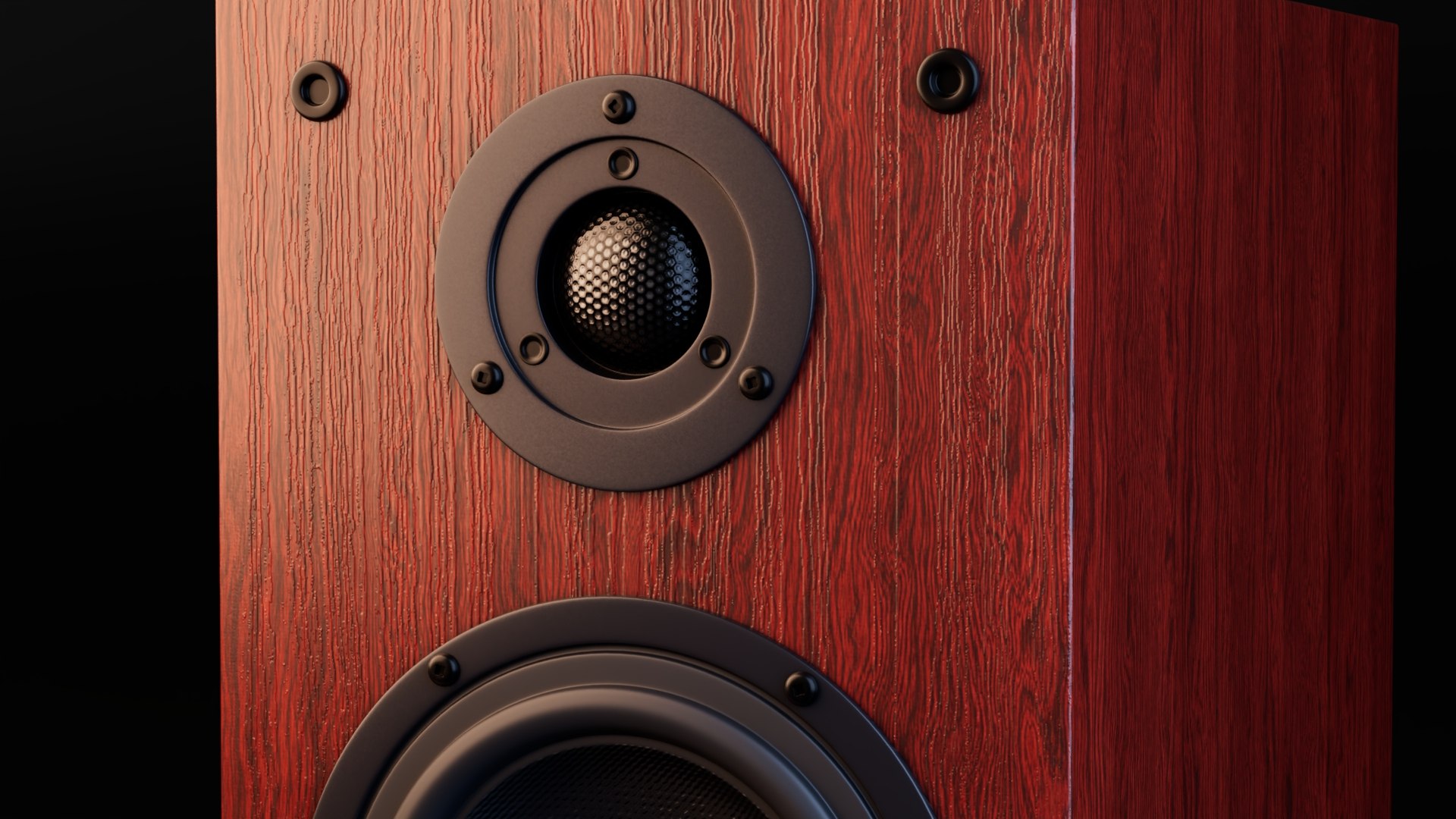 Loudspeaker With Wooden Body 3D Model - TurboSquid 2414530