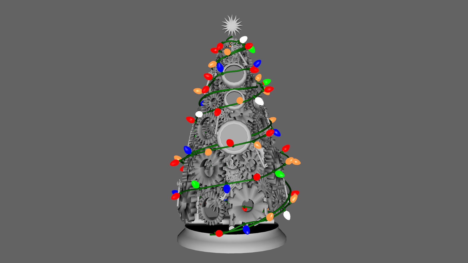 3D Steampunk Tree For Christmas Low-poly 3D Model Model - TurboSquid ...