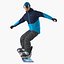 3D Snowboard Man Snow Board - TurboSquid 1377390