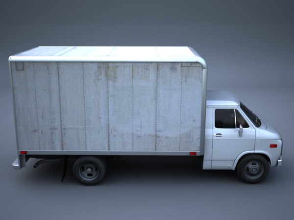 3d transport vehicle delivery truck model