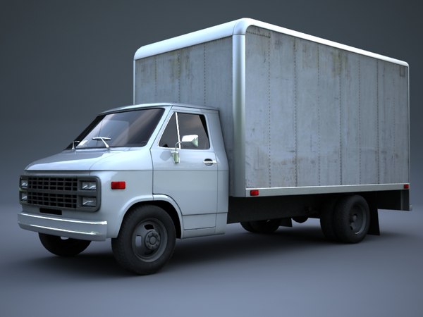 3d transport vehicle delivery truck model