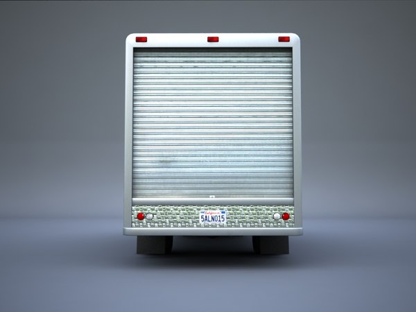3d transport vehicle delivery truck model