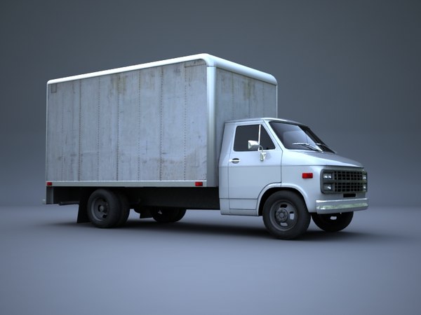 3d transport vehicle delivery truck model
