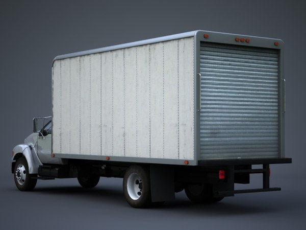 3d transport vehicle delivery truck model
