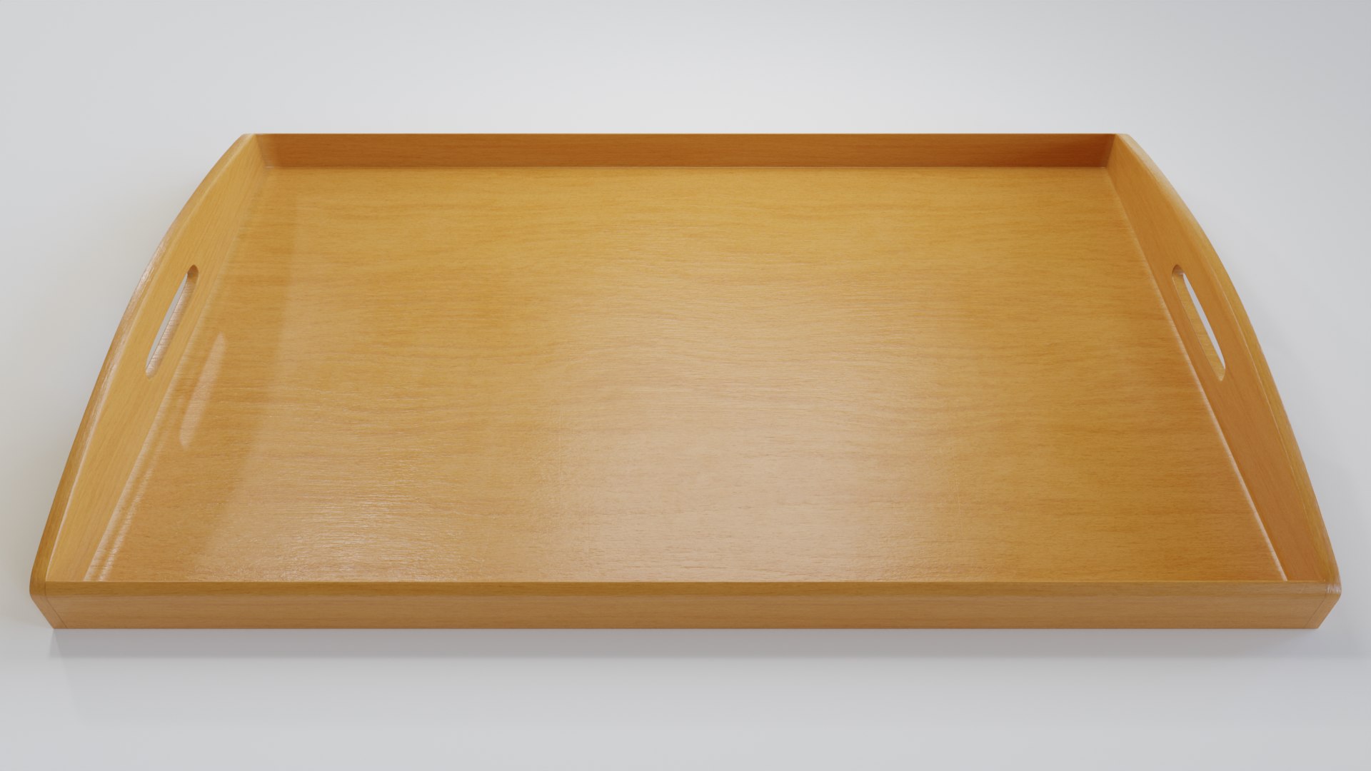 Rectangular Wooden Tray model - TurboSquid 1884013