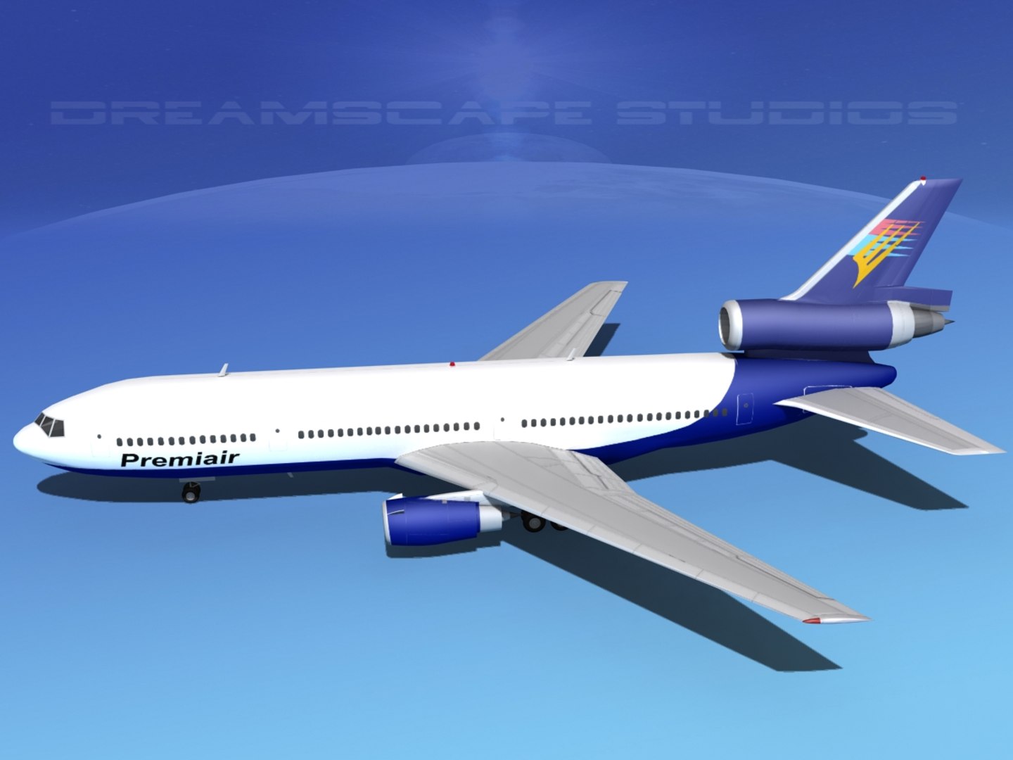 3d Douglas Dc-10 Model