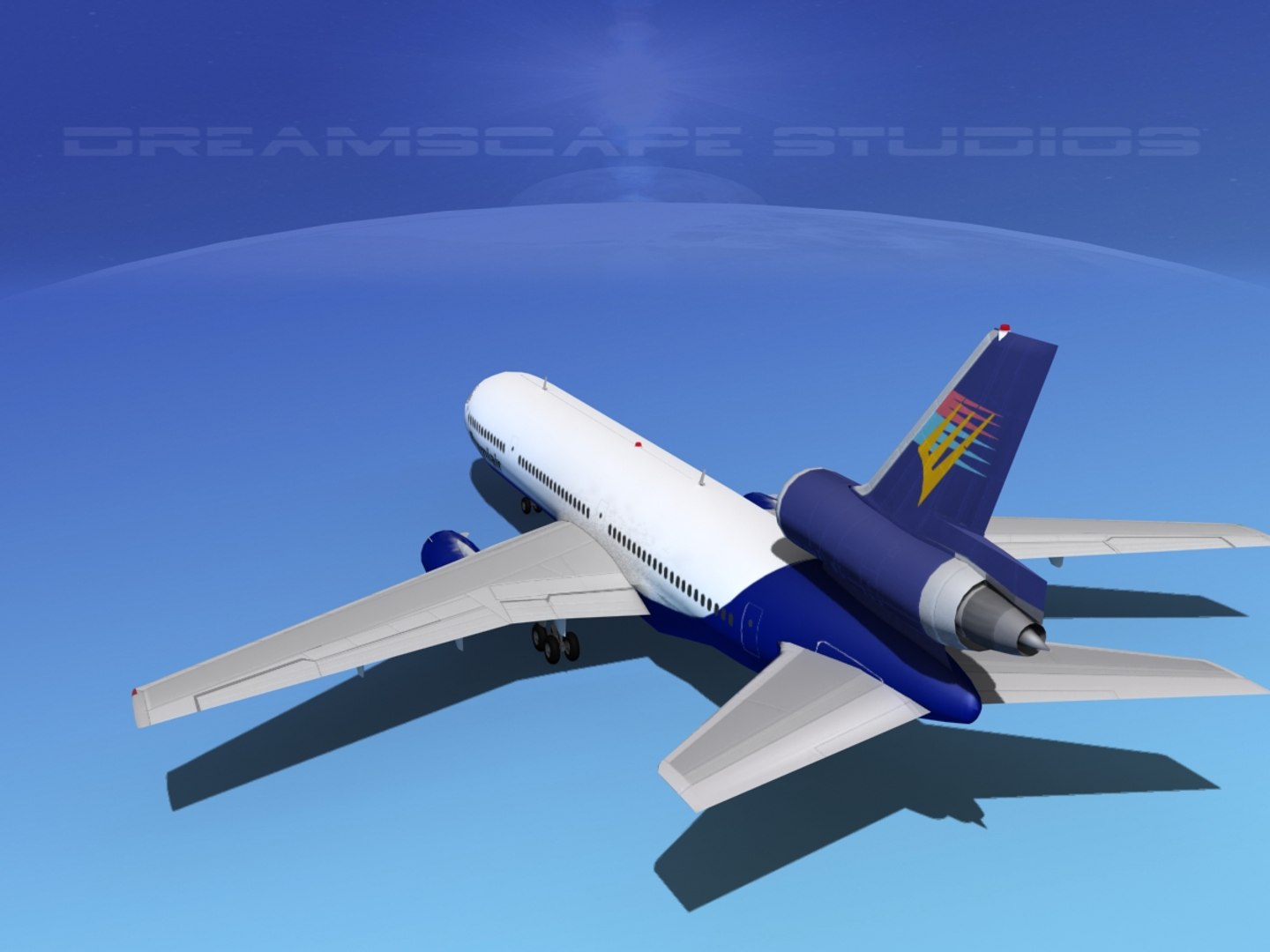 3d Douglas Dc-10 Model