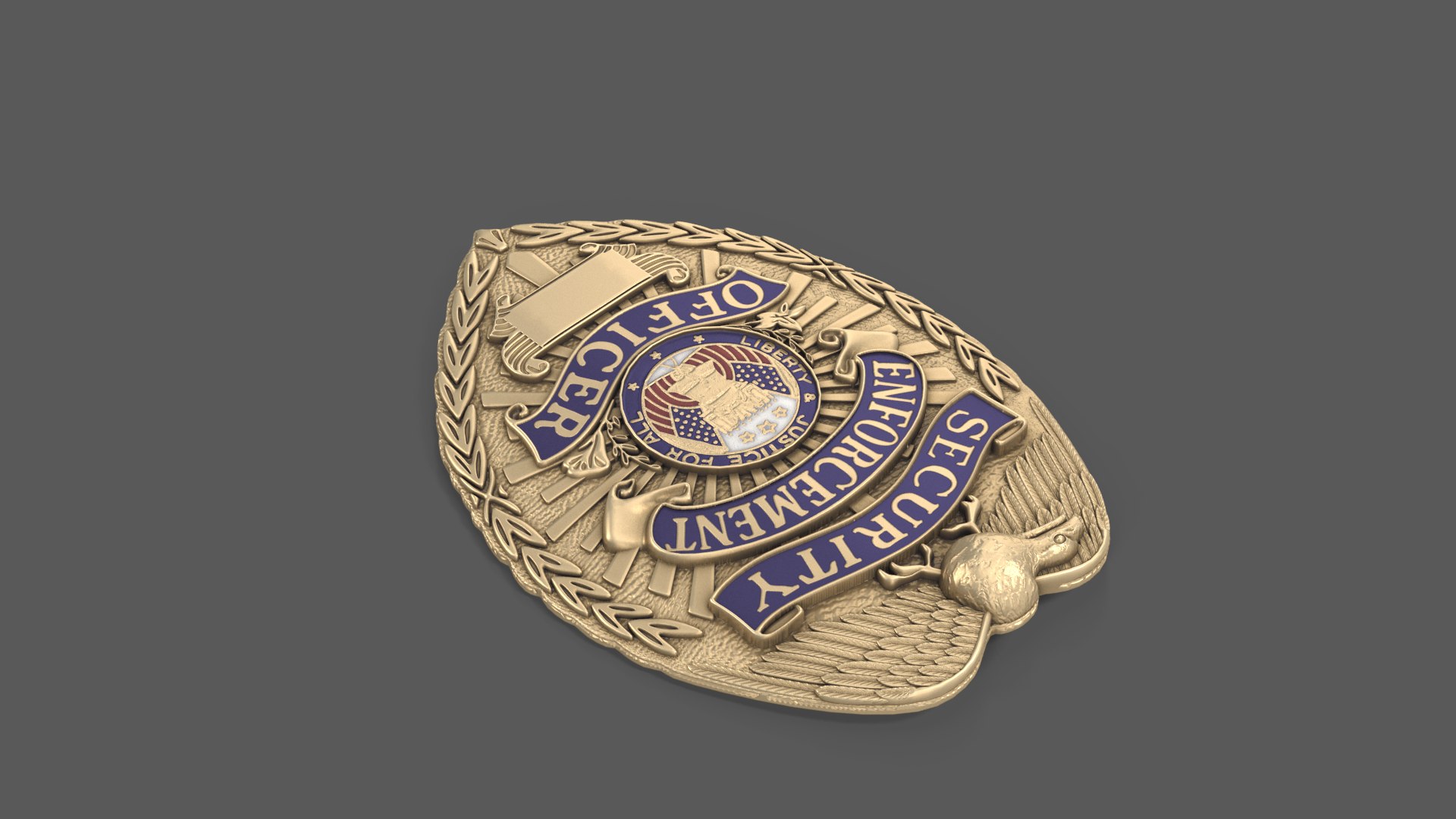 3D Police Badge - TurboSquid 1677255