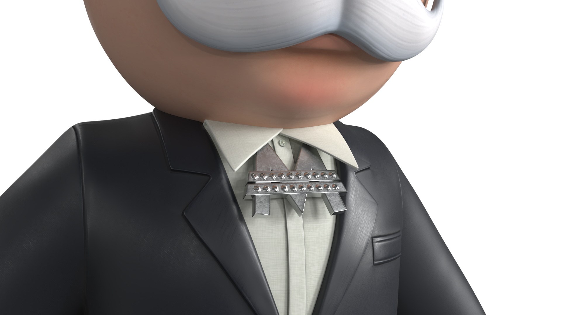 Mr Monopoly A-pose For 3D Print Model - TurboSquid 2287587
