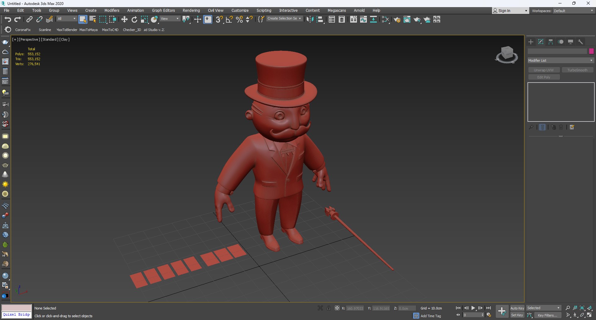 Mr Monopoly A-pose For 3D Print Model - TurboSquid 2287587