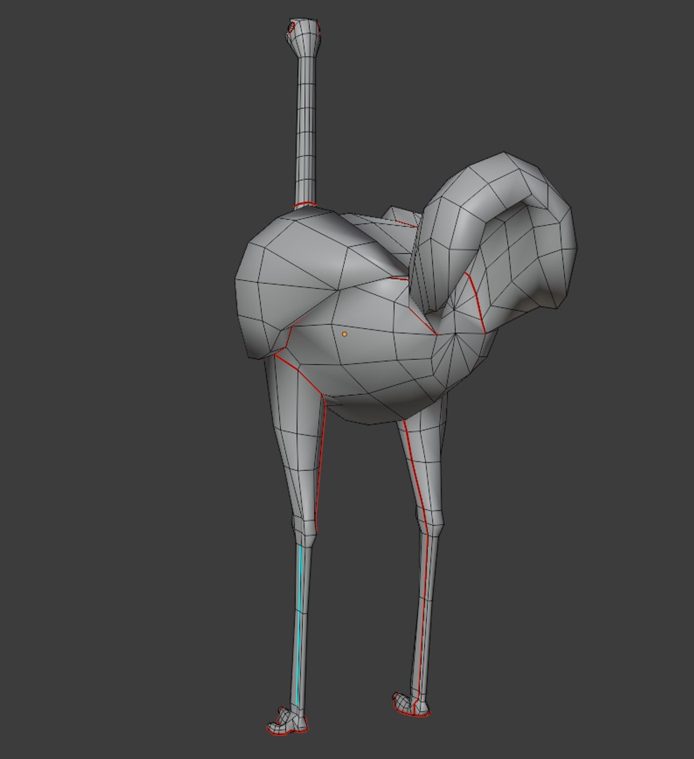 3D Ostrich - TurboSquid 2101655