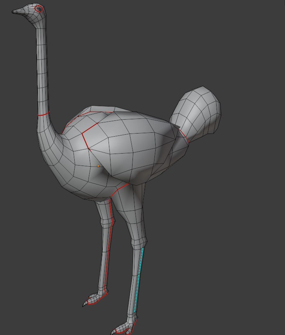 3D Ostrich - TurboSquid 2101655