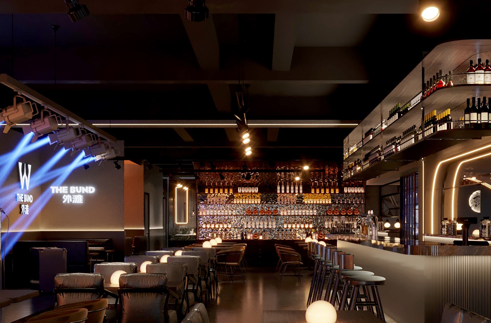 Contemporary Lounge Bar model - TurboSquid 2034764