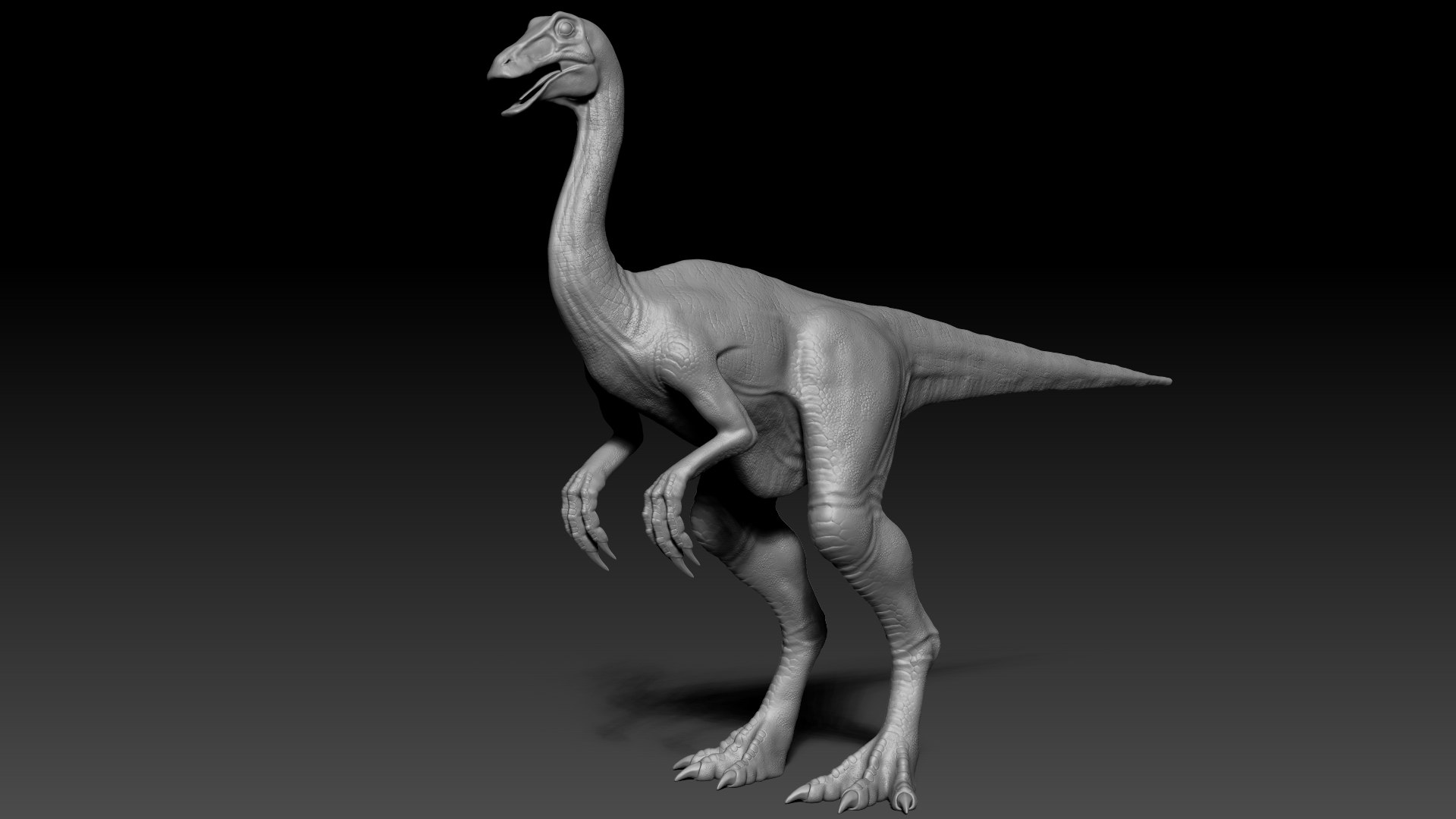 3D Gallimimus Sculpt Project Model - TurboSquid 2197983