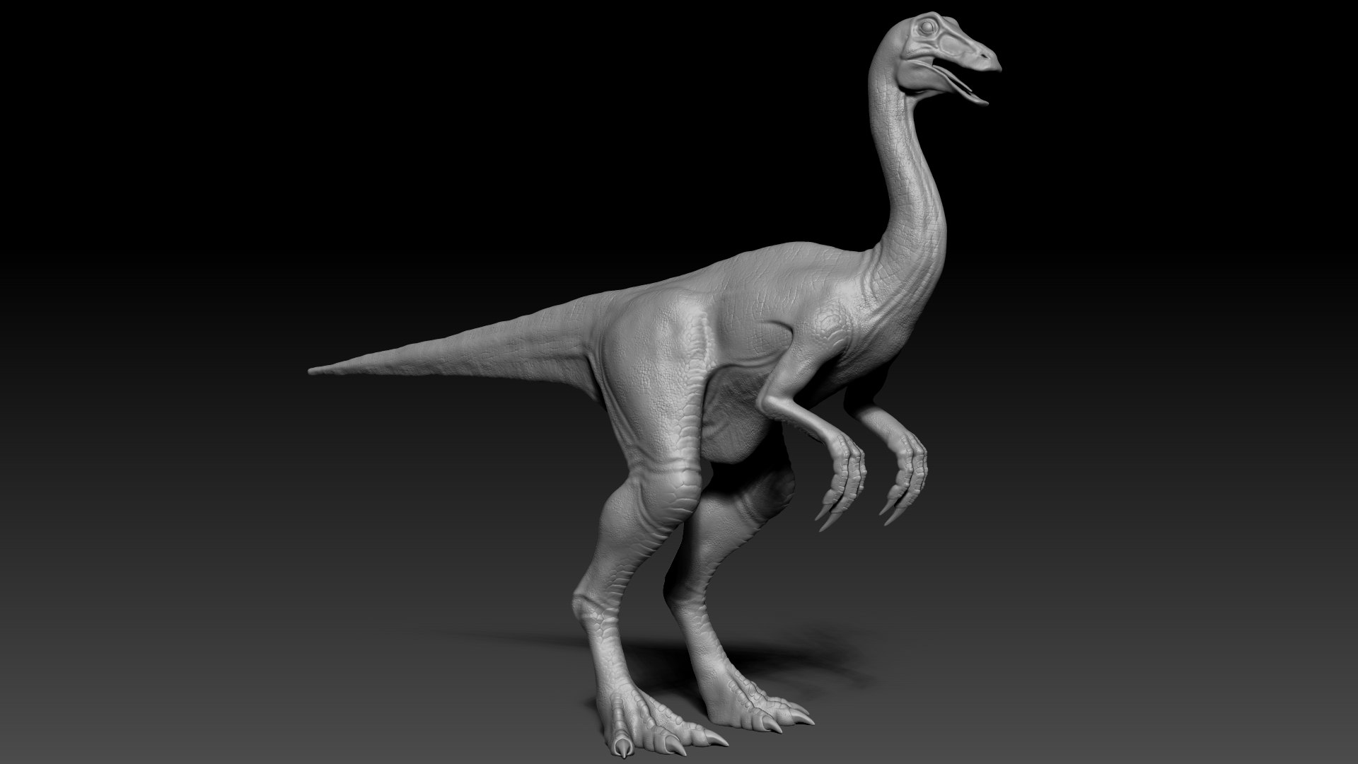 3D Gallimimus Sculpt Project Model - TurboSquid 2197983