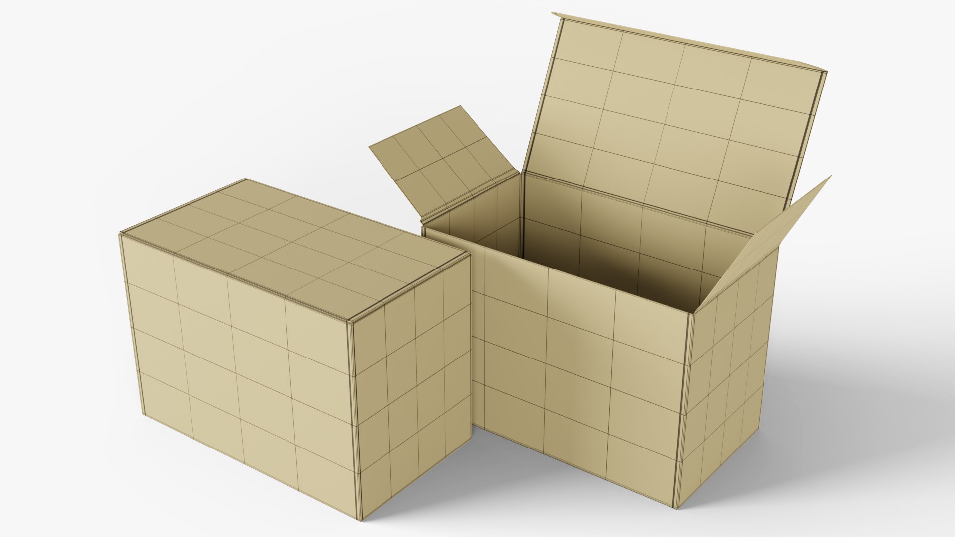 3D Corrugated Box - TurboSquid 2029133