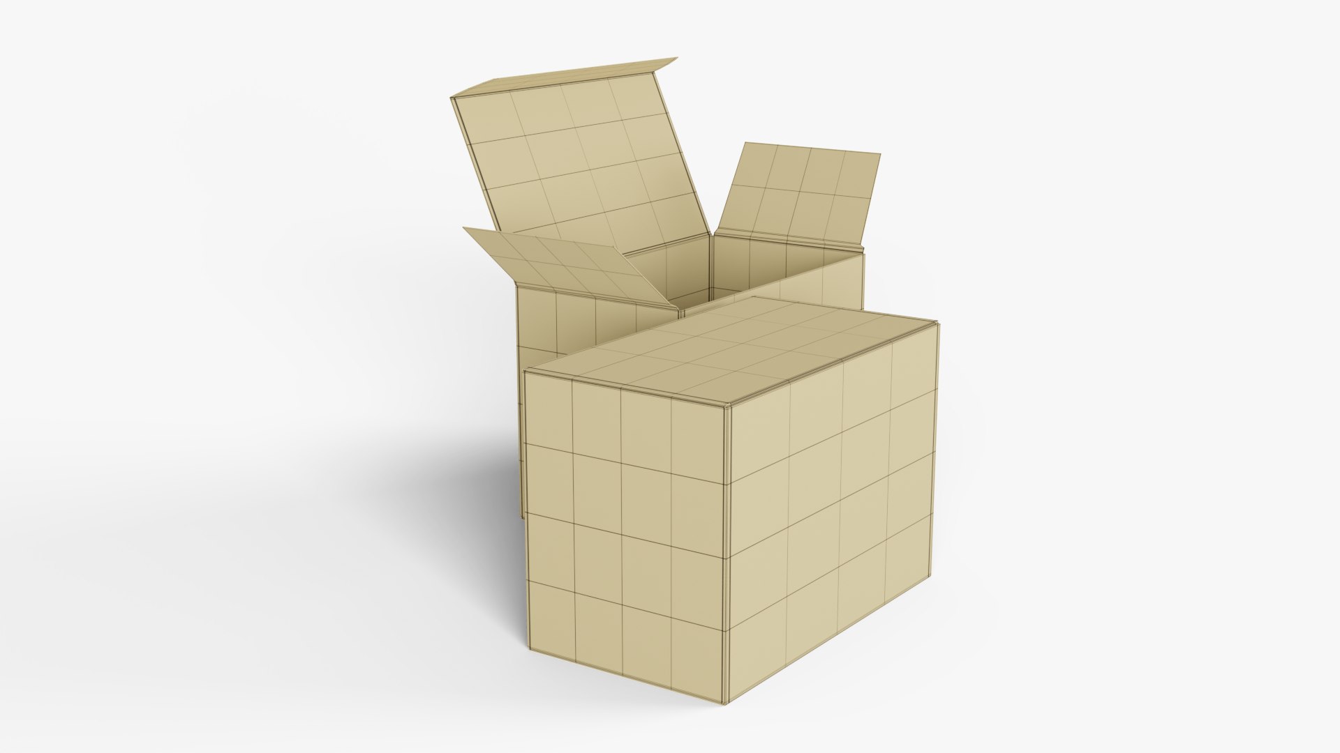3D Corrugated Box - TurboSquid 2029133