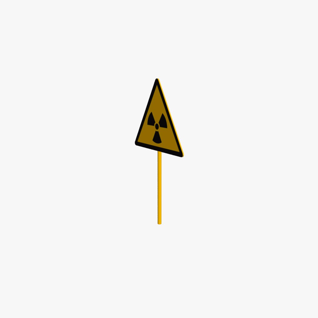 Radiation Sign 3d Model