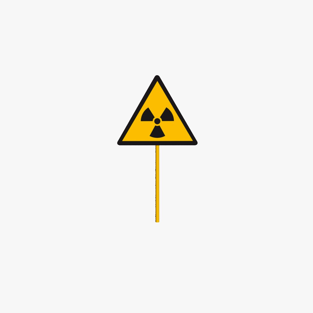 Radiation Sign 3d Model