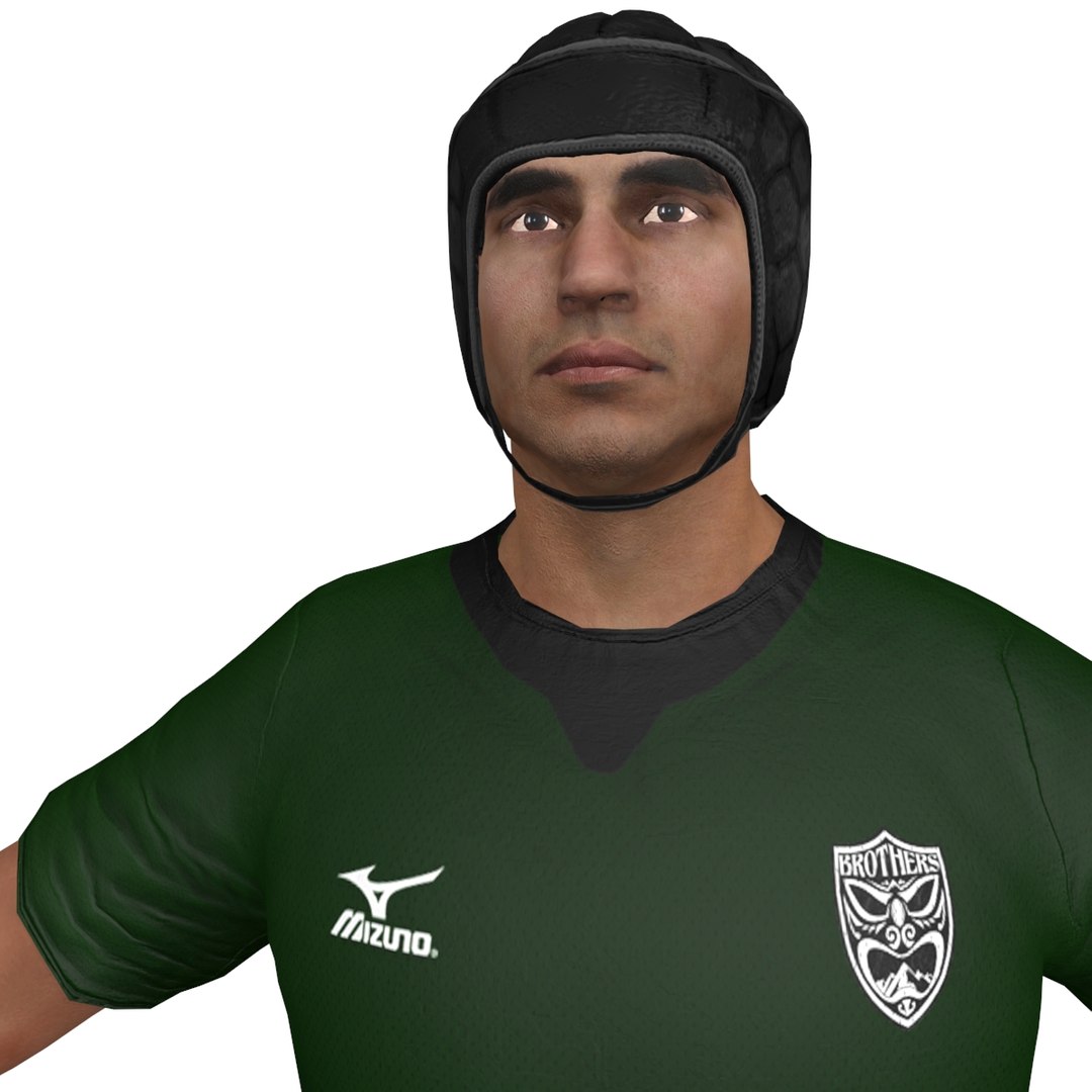 rugby player 3d model