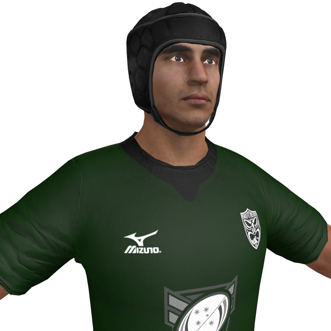 rugby player 3d model