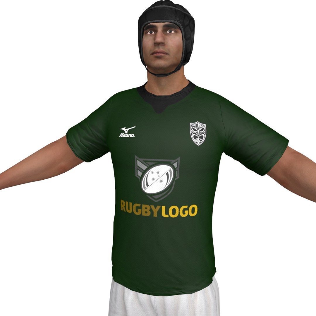 rugby player 3d model