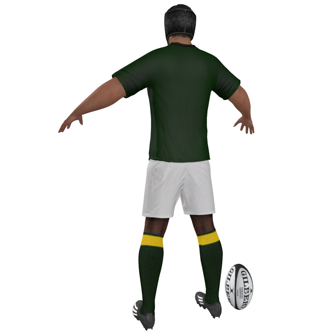 rugby player 3d model