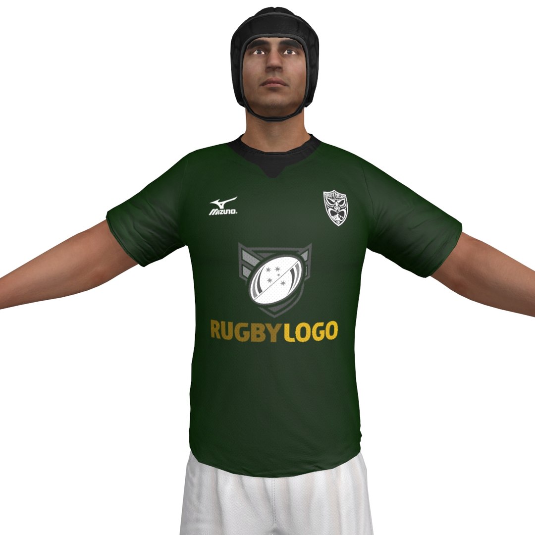 rugby player 3d model