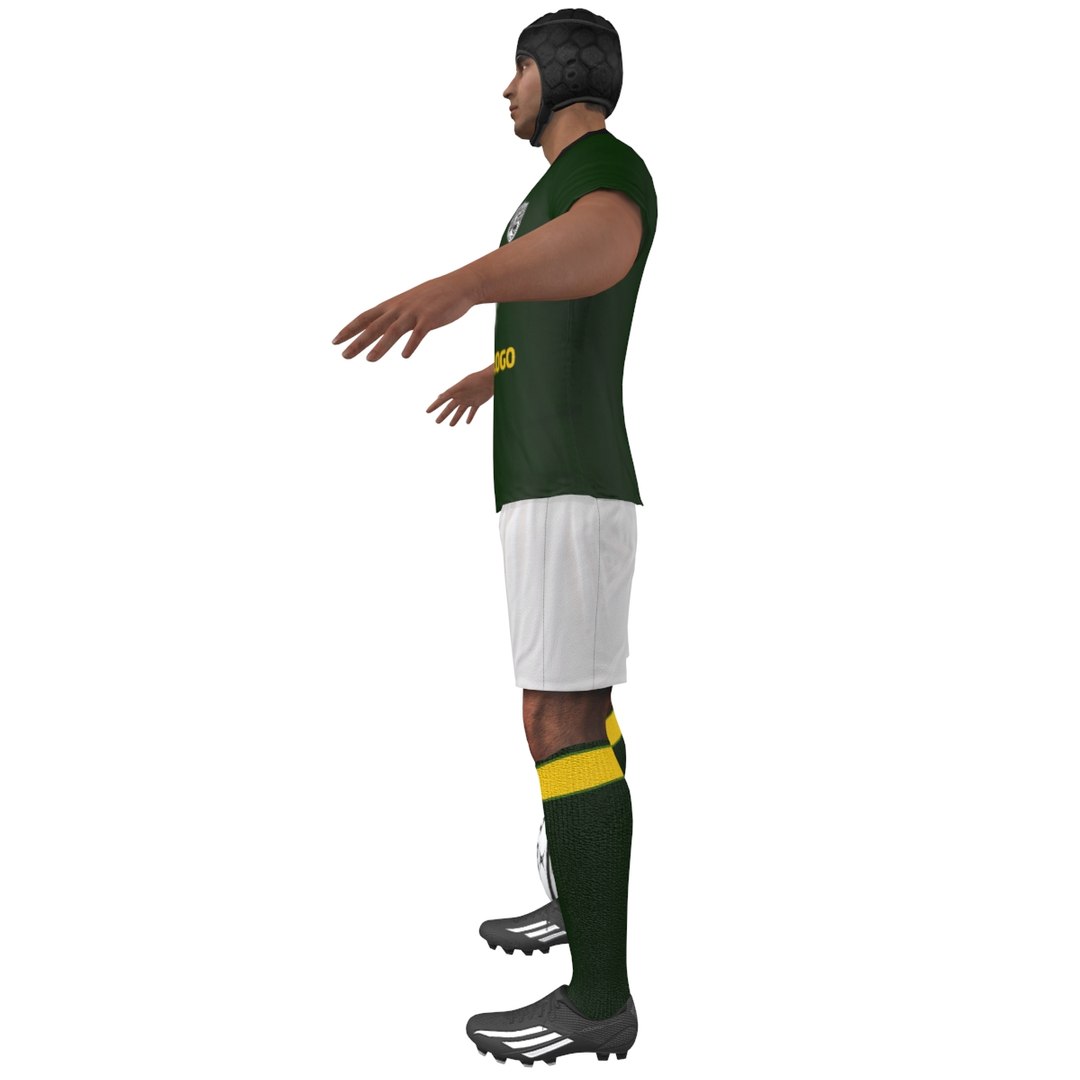 rugby player 3d model