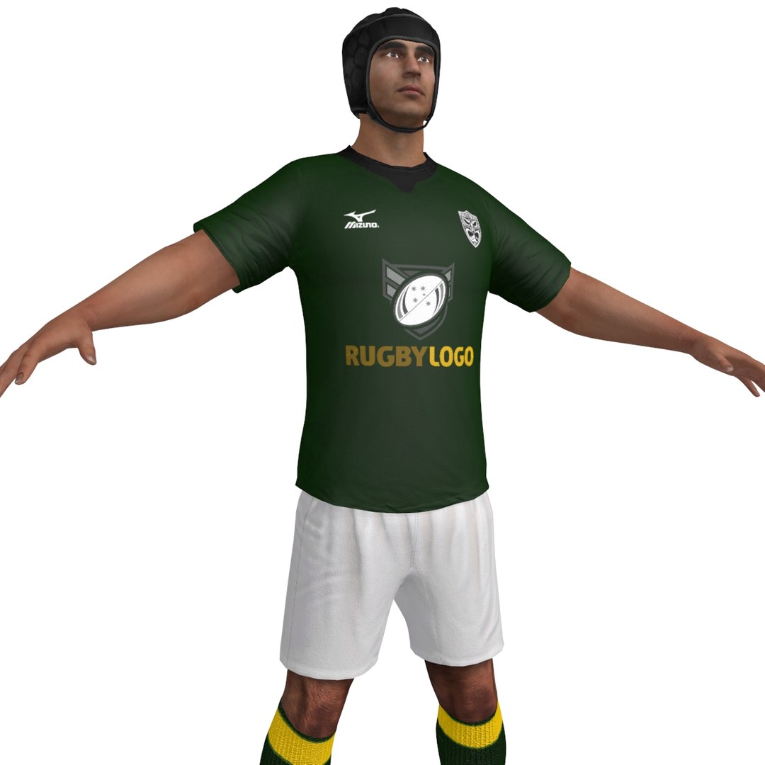 rugby player 3d model