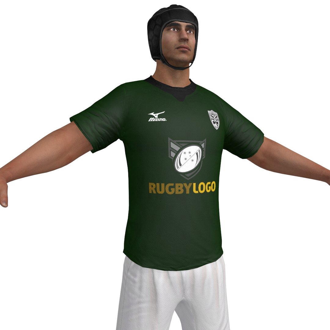 rugby player 3d model