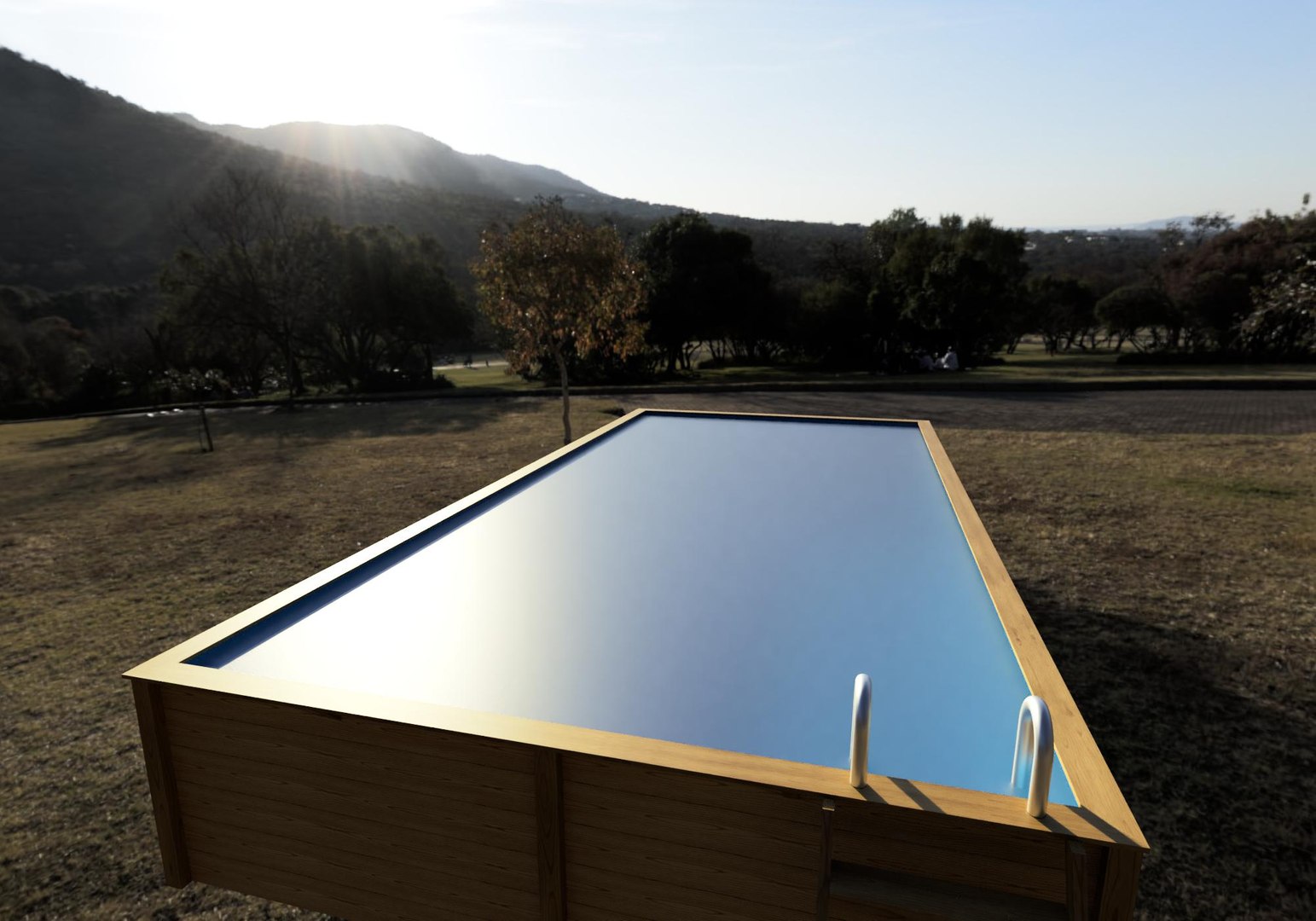 Wooden Swimming Pool Rectangular 3D Model - TurboSquid 1971781