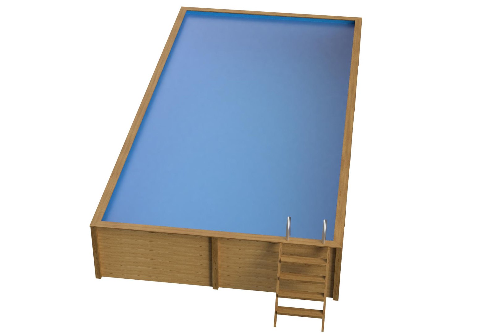 Wooden Swimming Pool Rectangular 3D Model - TurboSquid 1971781