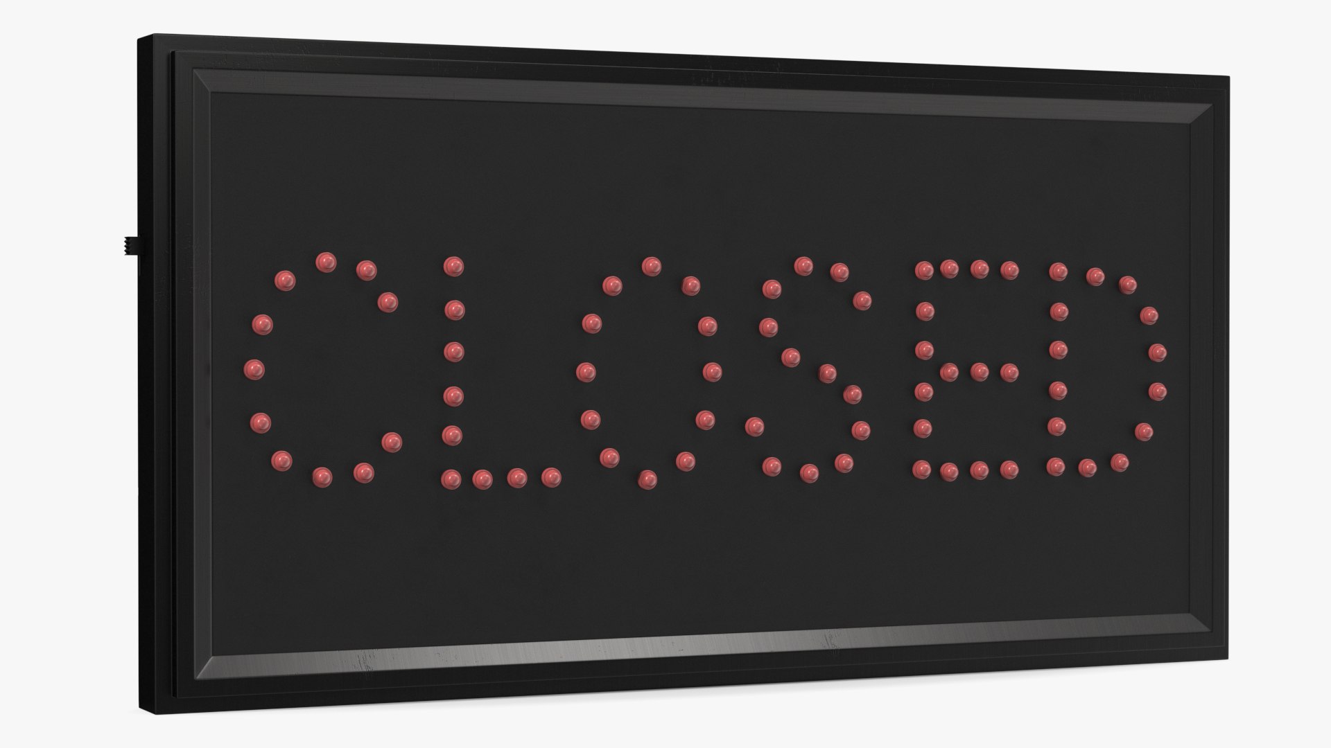 3D Red LED Light Business Sign Closed OFF - TurboSquid 2110843