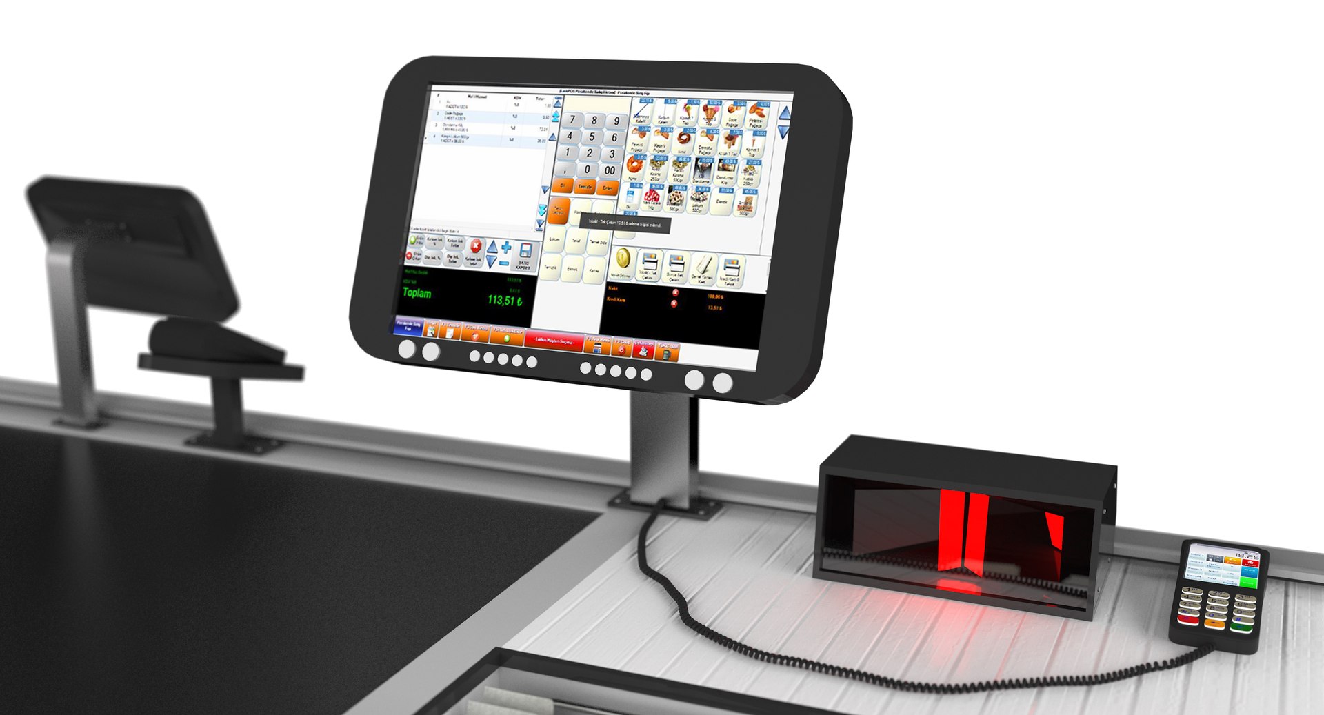 3D Checkout Check Lane - TurboSquid 1319376