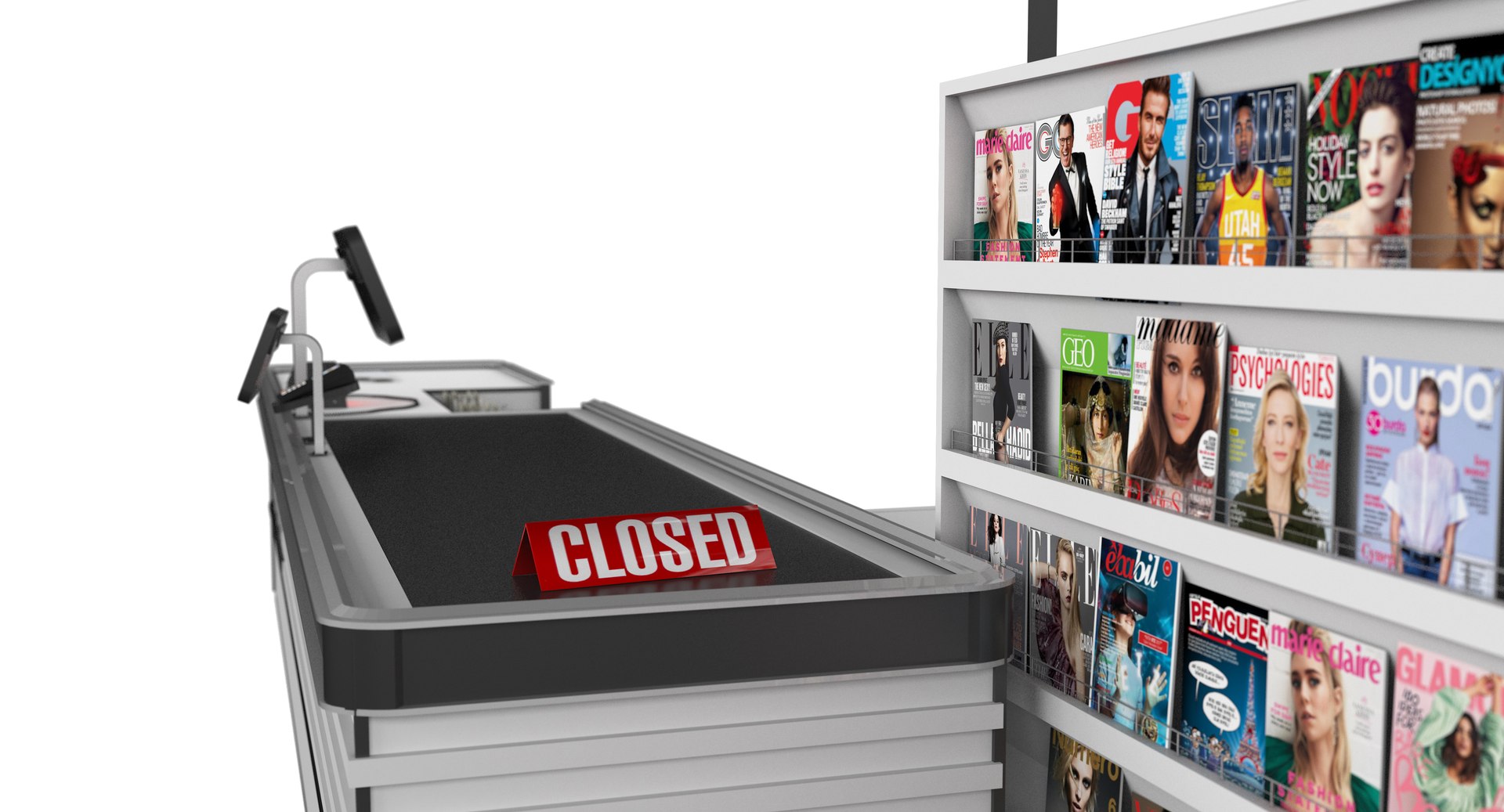 3D Checkout Check Lane - TurboSquid 1319376