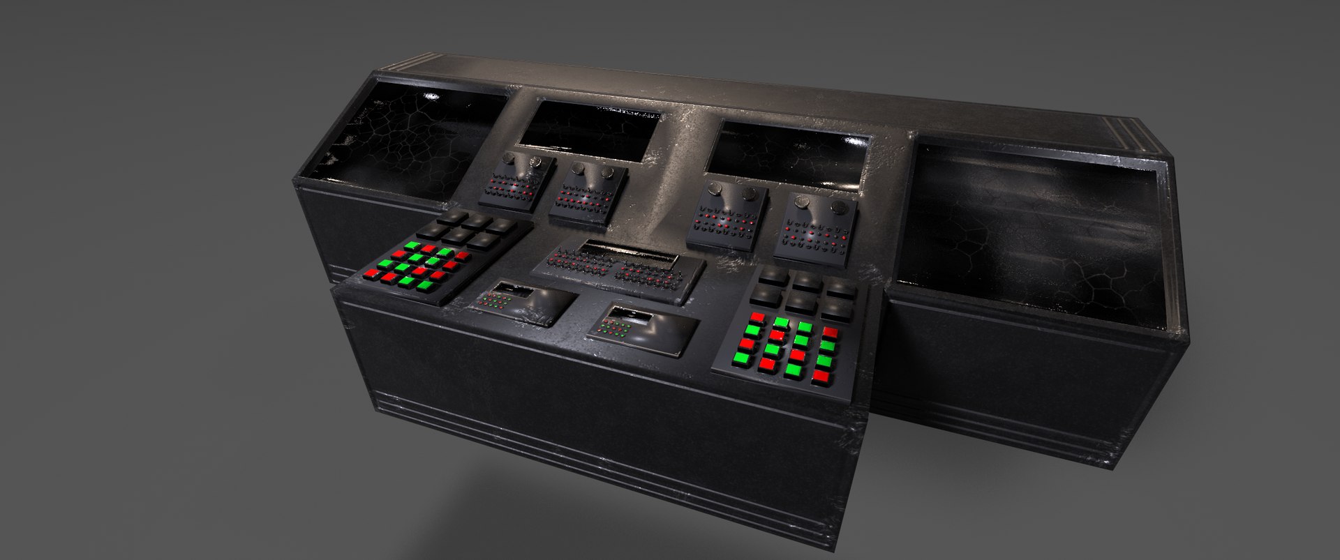 3D Damaged Command Console - TurboSquid 1194557