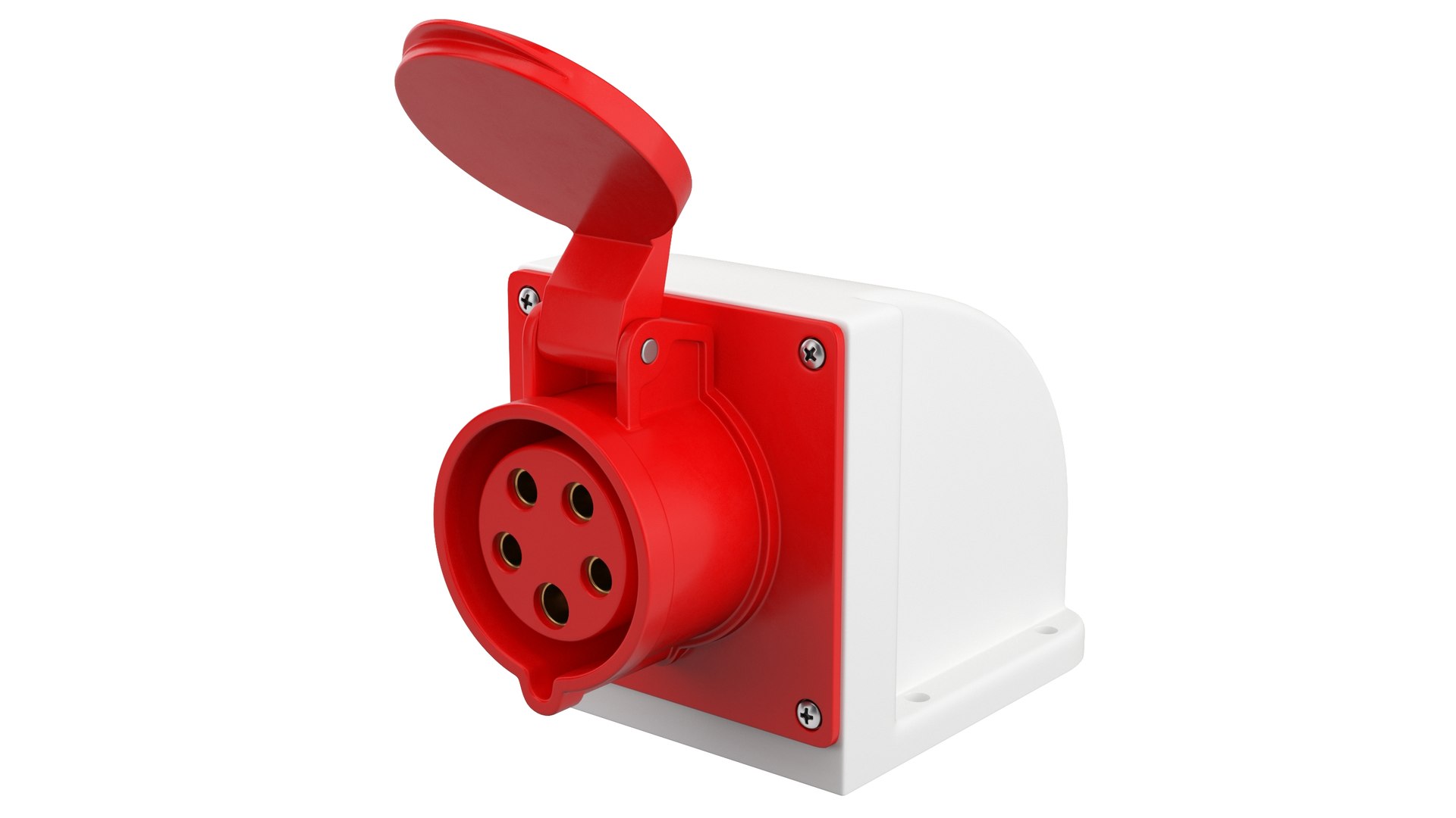 Three Phase Socket 3D model - TurboSquid 2068776