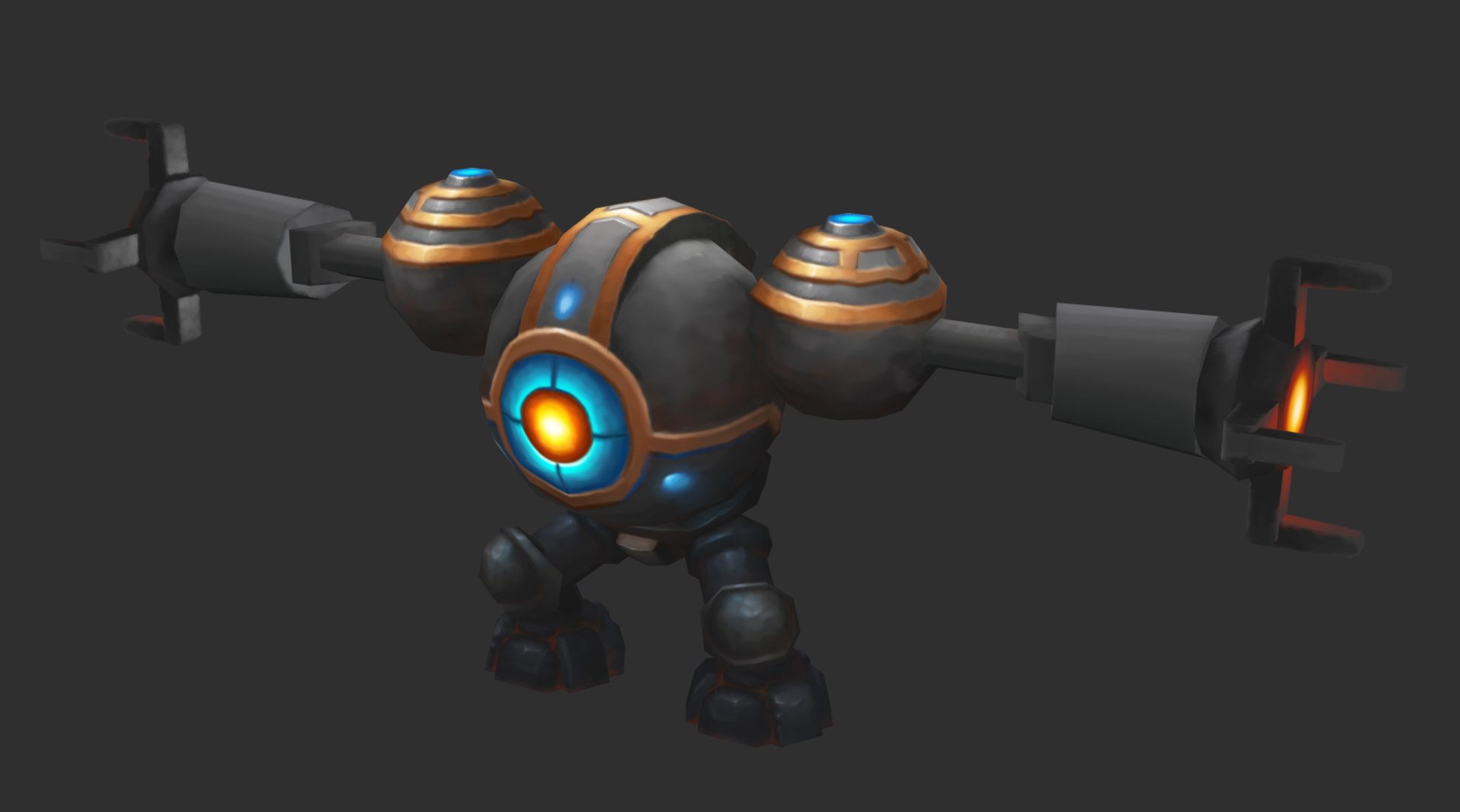 3D модель Metal Robot Hand-Painted Game Assets - TurboSquid 2097381