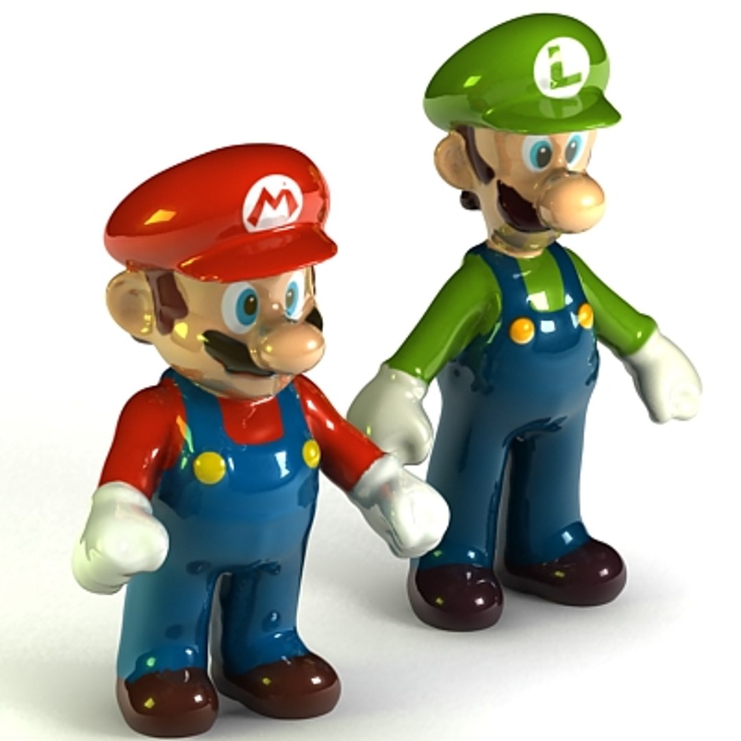 3dsmax Mario Luigi