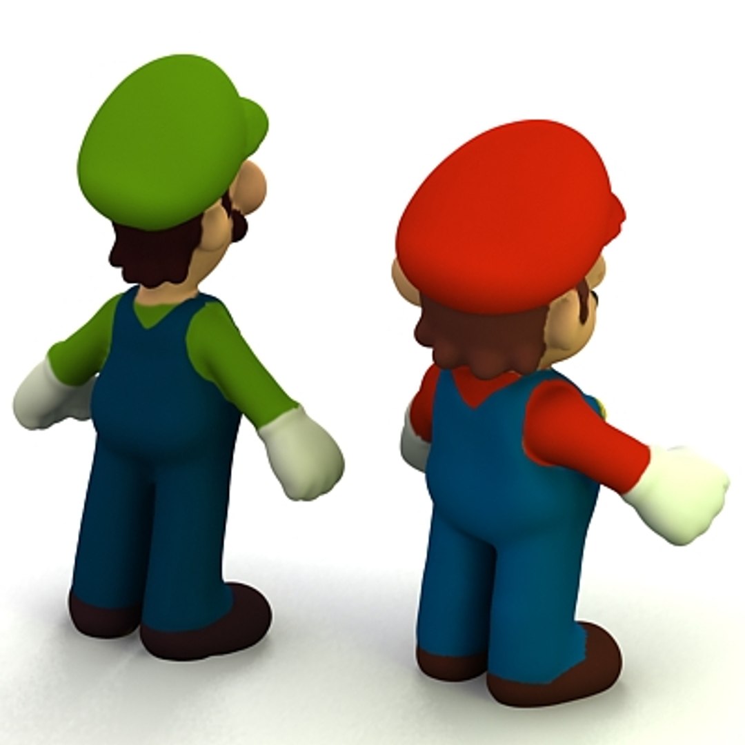 3dsmax Mario Luigi