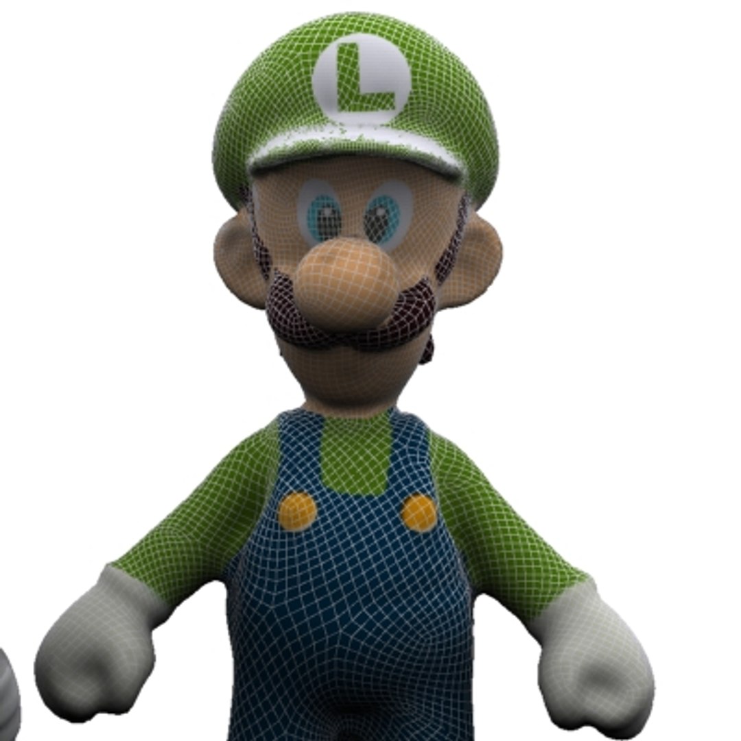 3dsmax Mario Luigi