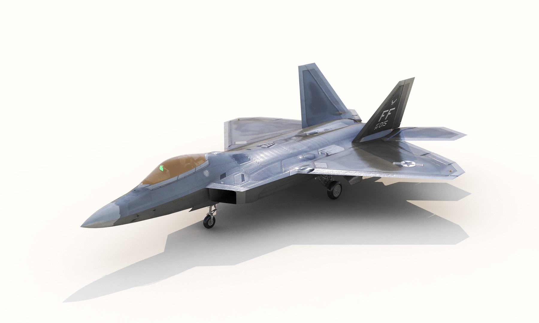 F-22 Raptor 3D Model - TurboSquid 2395085
