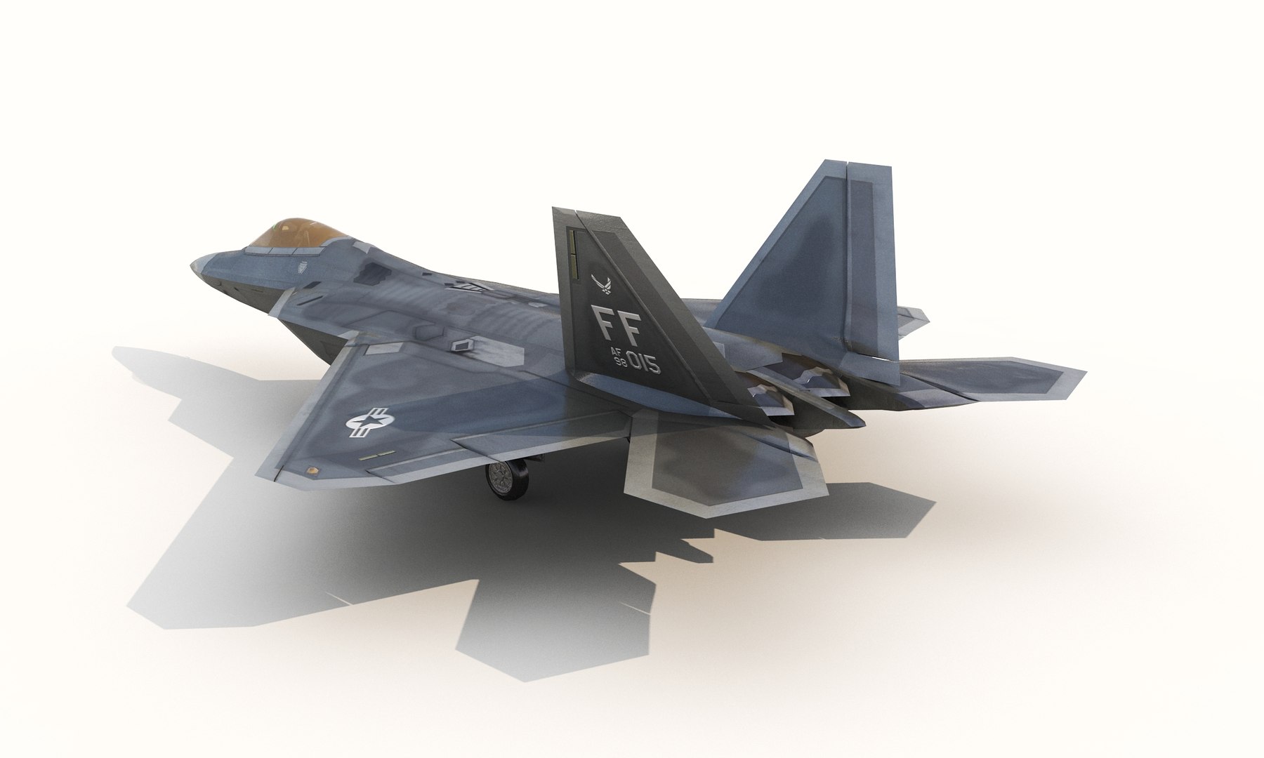 F-22 Raptor 3D Model - TurboSquid 2395085