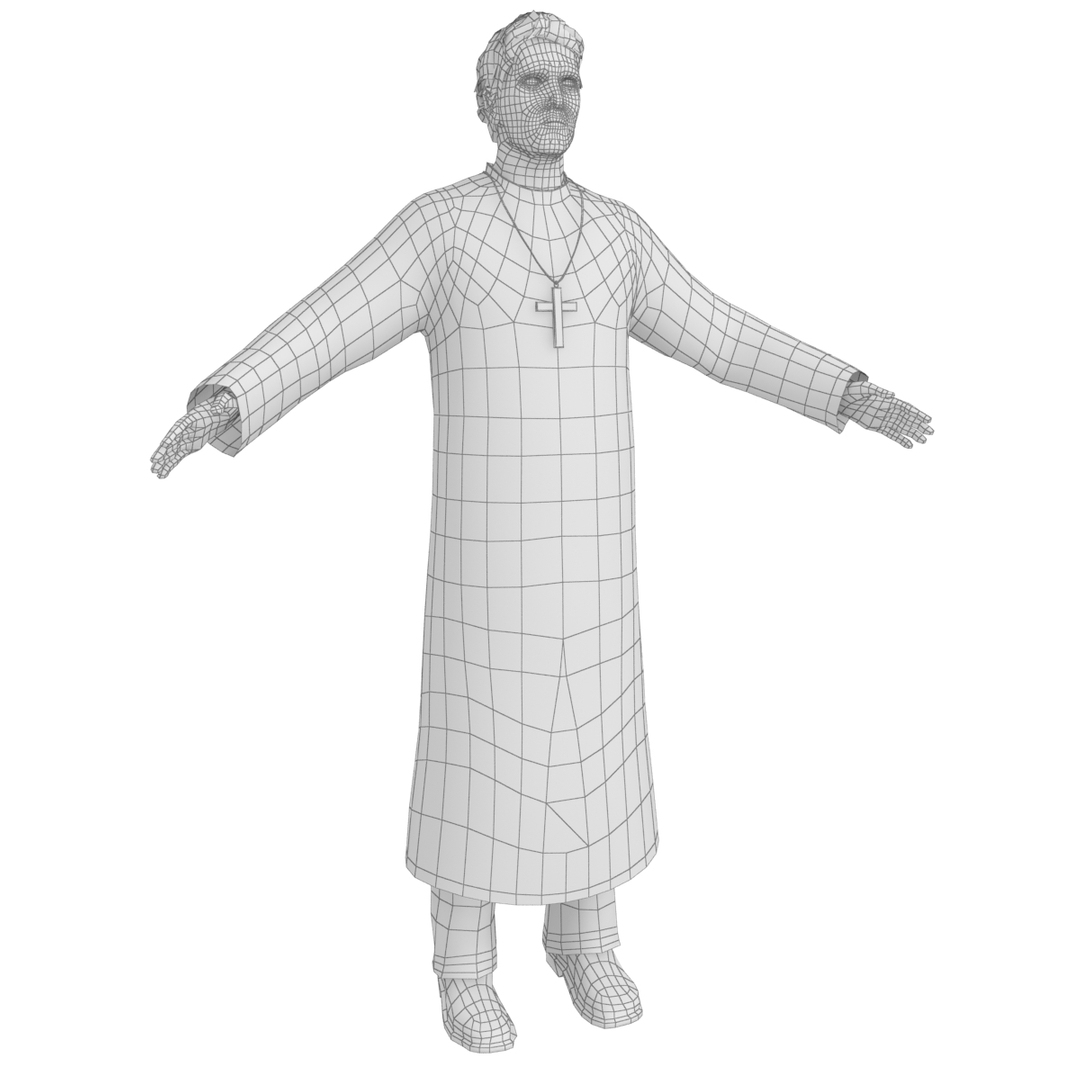 3D pack priests model - TurboSquid 1279414